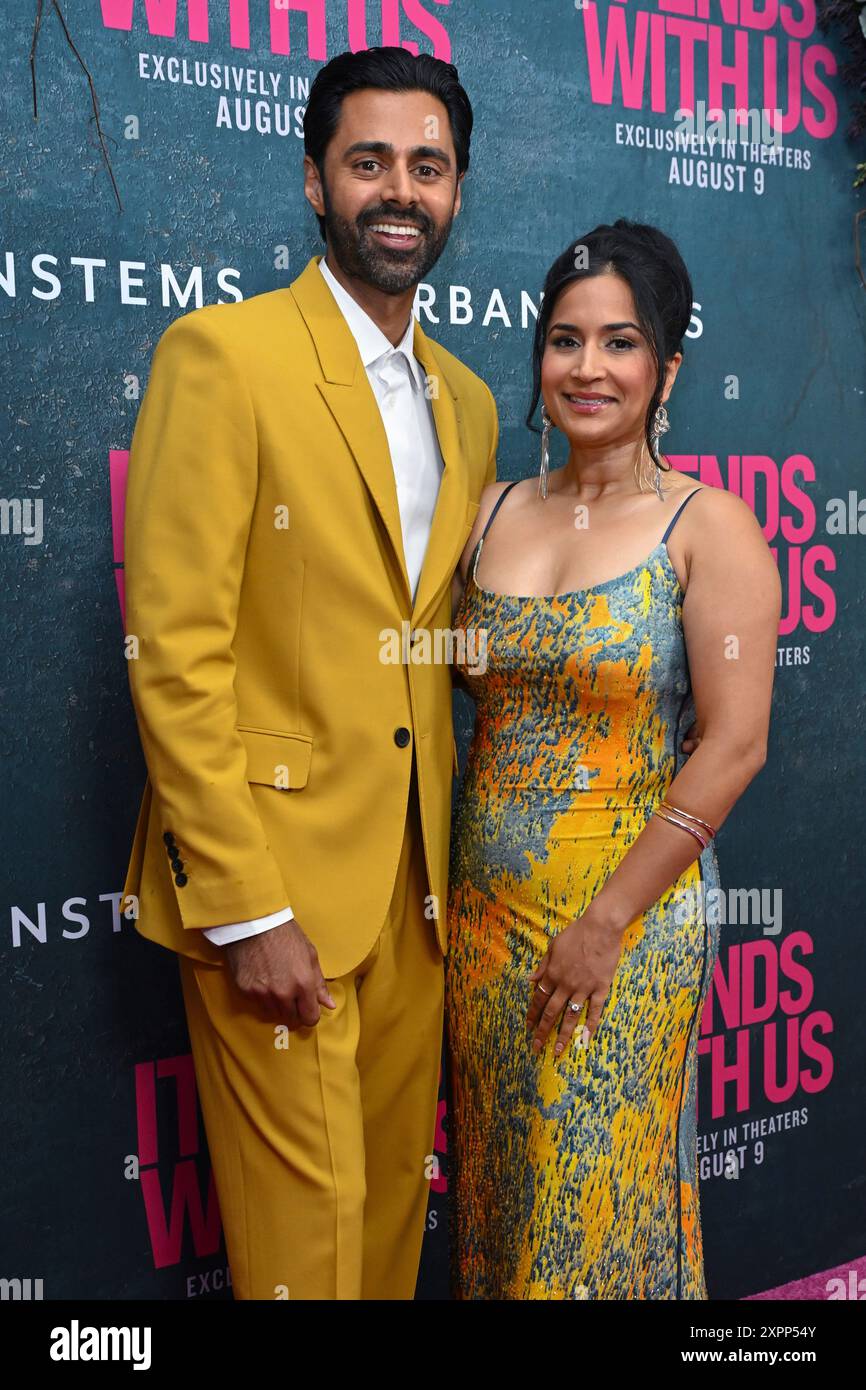 Photo by: NDZ/STAR MAX/IPx 2024 8/6/24 Hasan Minhaj (L) and Beena Patel ...