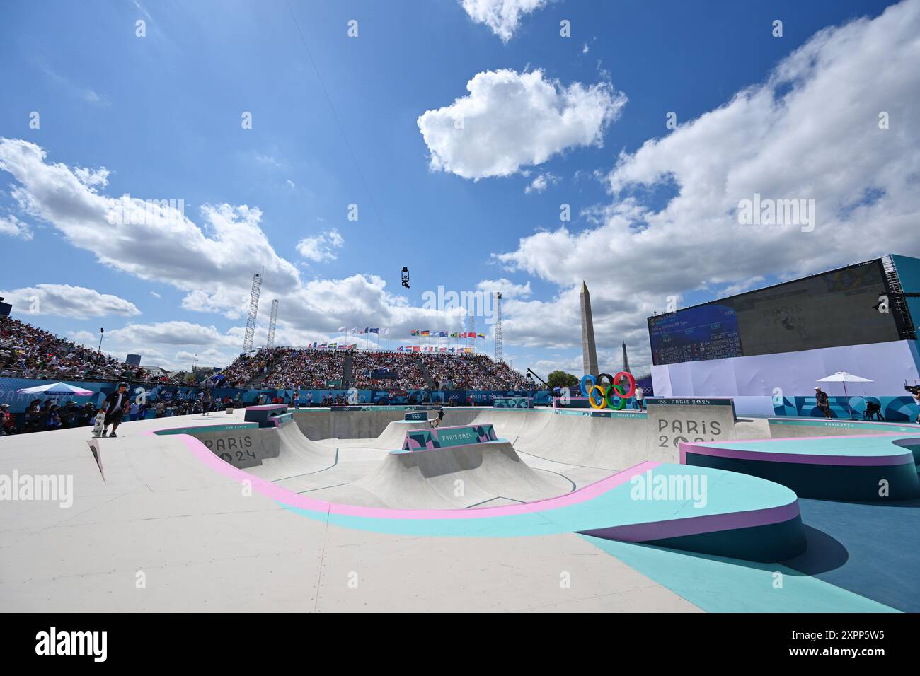 Paris, France. Credit: MATSUO. 7th Aug, 2024. General view of stadium ...