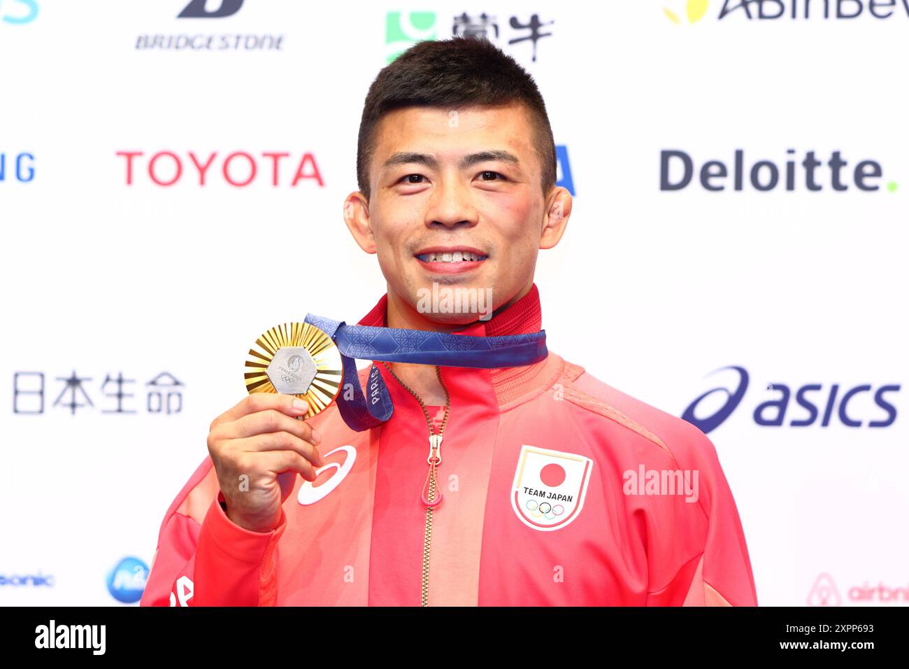 Paris, France. 7th Aug, 2024. Kenichiro Fumita (JPN) Wrestling : Gold ...