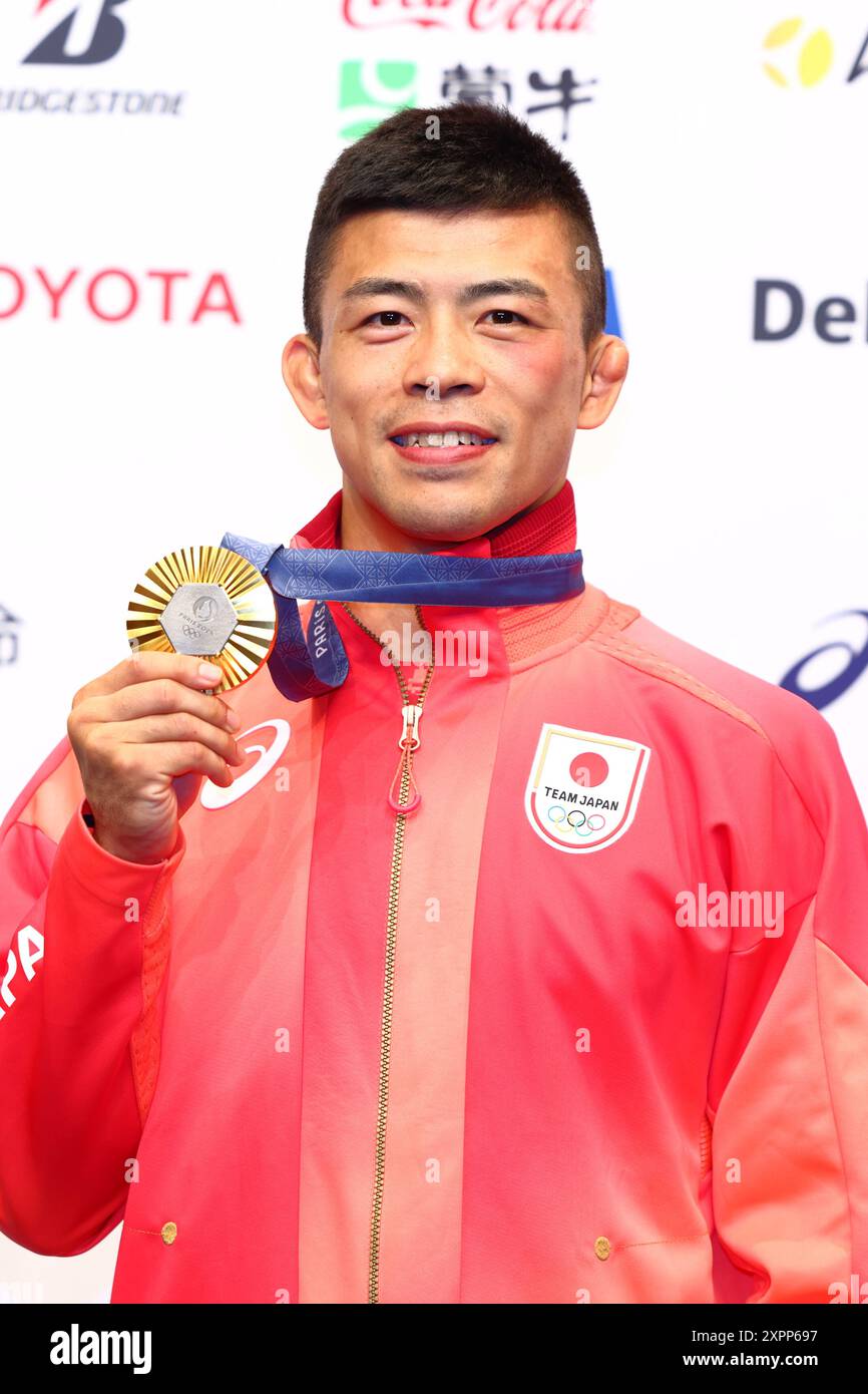 Paris, France. 7th Aug, 2024. Kenichiro Fumita (JPN) Wrestling : Gold ...