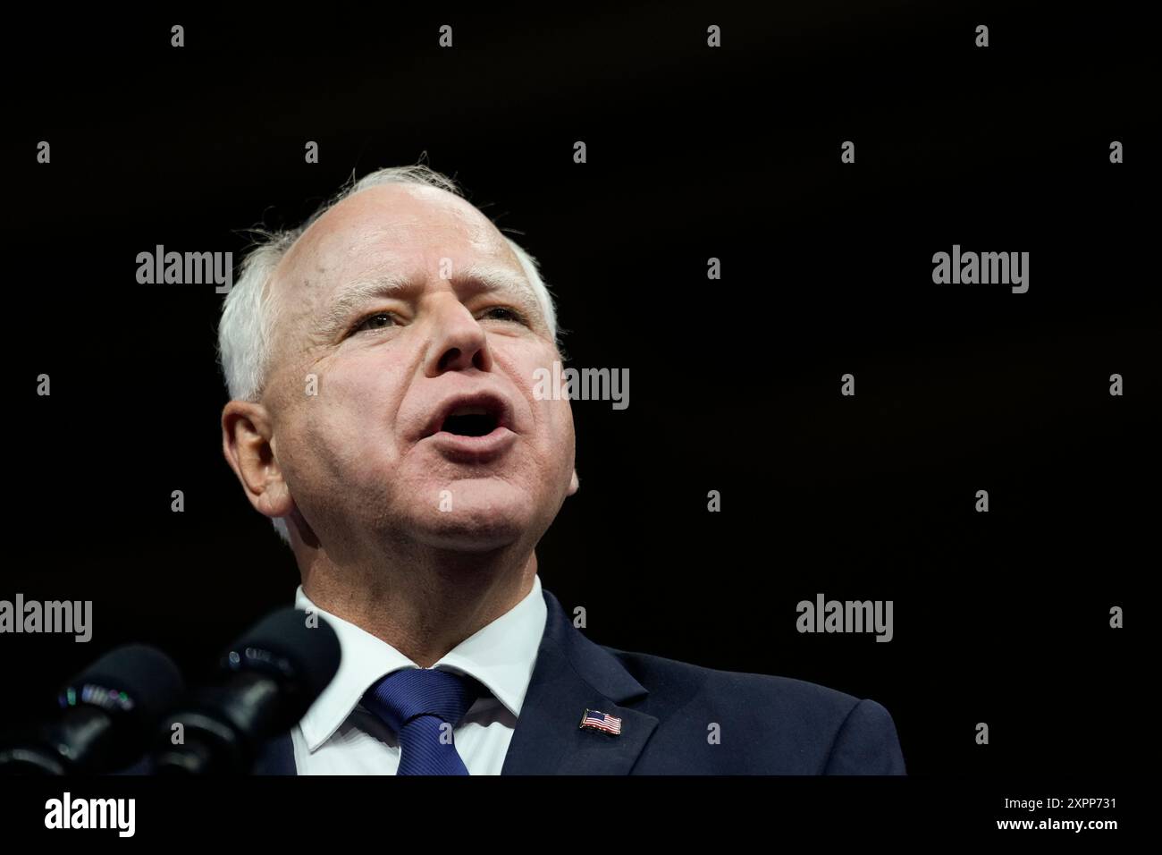 Democratic vice presidential nominee Minnesota Gov. Tim Walz appears ...