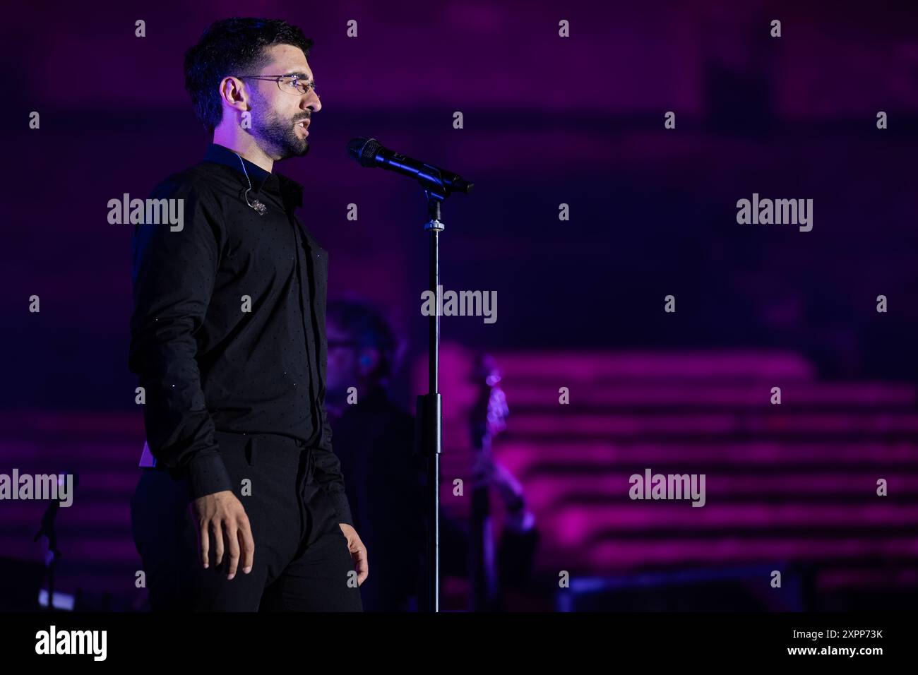 Piero Barone (Il Volo) performs live at Anfiteatro degli Scavi for the ...