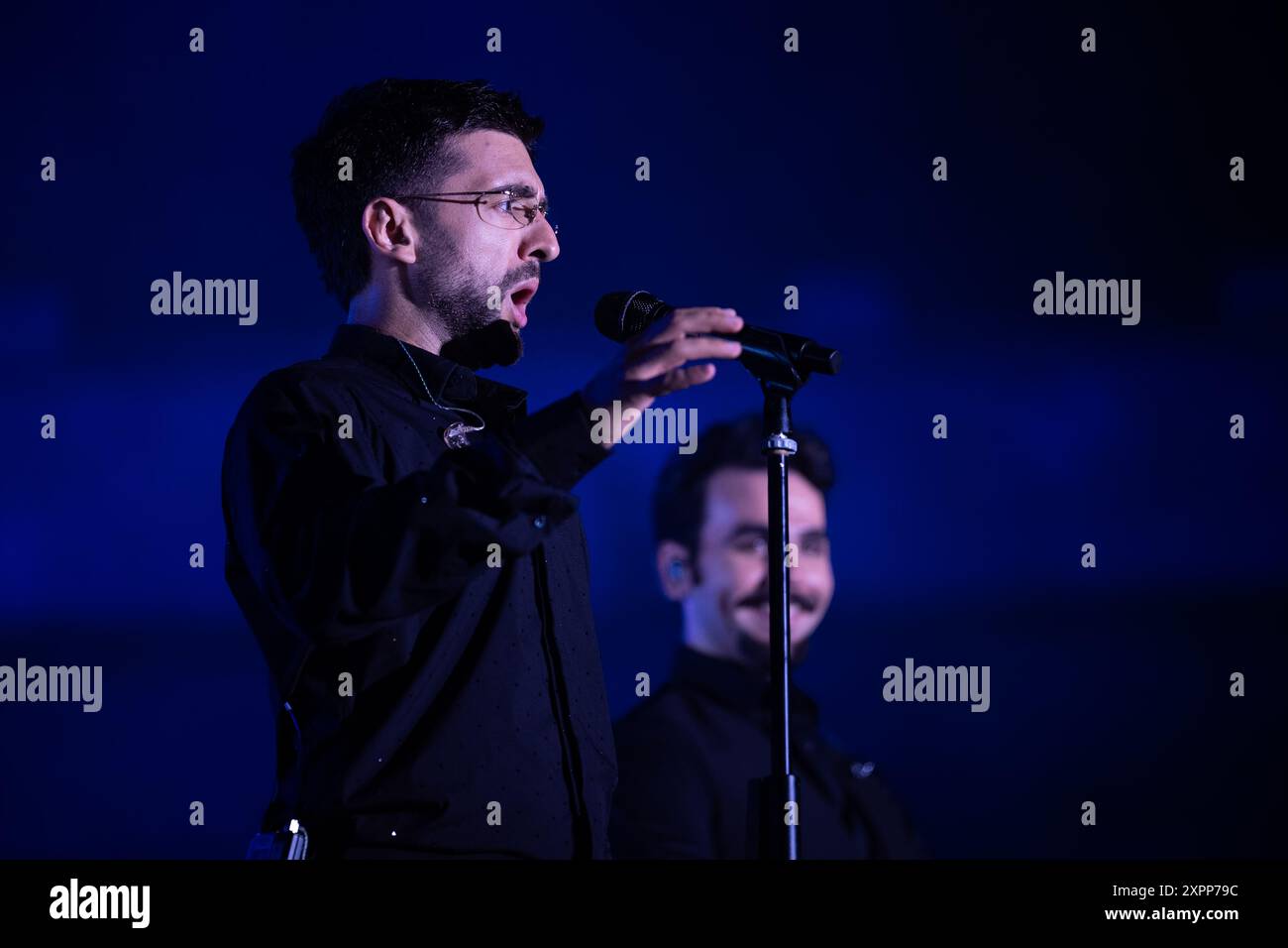 Piero Barone (Il Volo) performs live at Anfiteatro degli Scavi for the ...