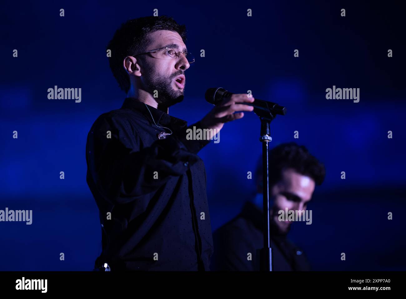 Piero Barone (Il Volo) performs live at Anfiteatro degli Scavi for the ...