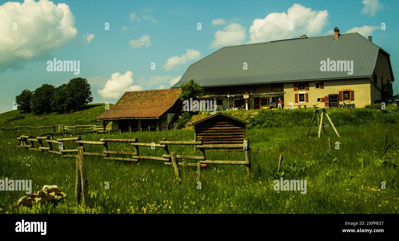 plateau of retord in ain in france Stock Photo - Alamy