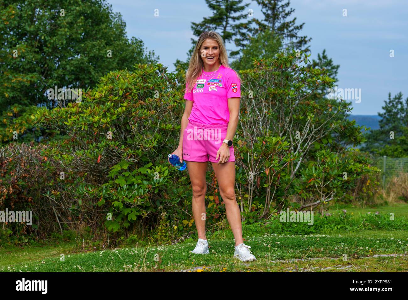 Oslo 20240807. Cross-country skier Therese Johaug announces that she ...