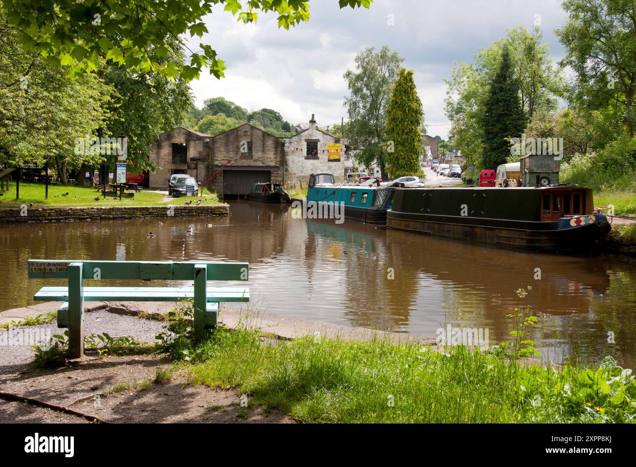 Peak Forest canal basin & the old transhipment warehouse, Whaley Bridge ...