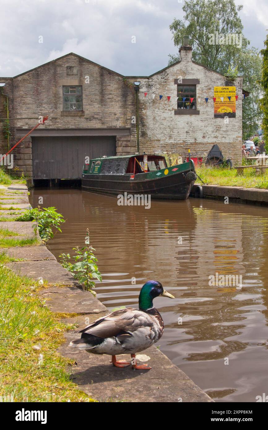 Peak Forest canal basin & the old transhipment warehouse, Whaley Bridge ...