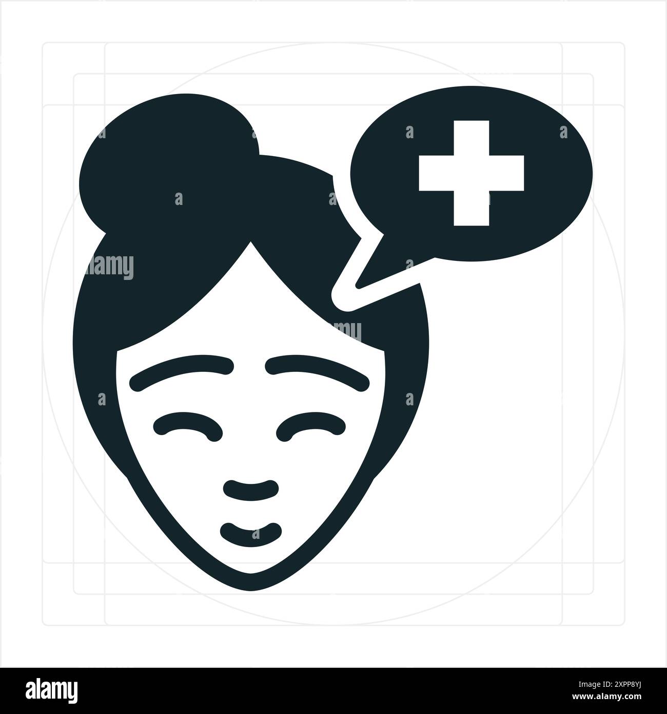 Woman thinking positive thoughts about healthcare and wellness Stock ...