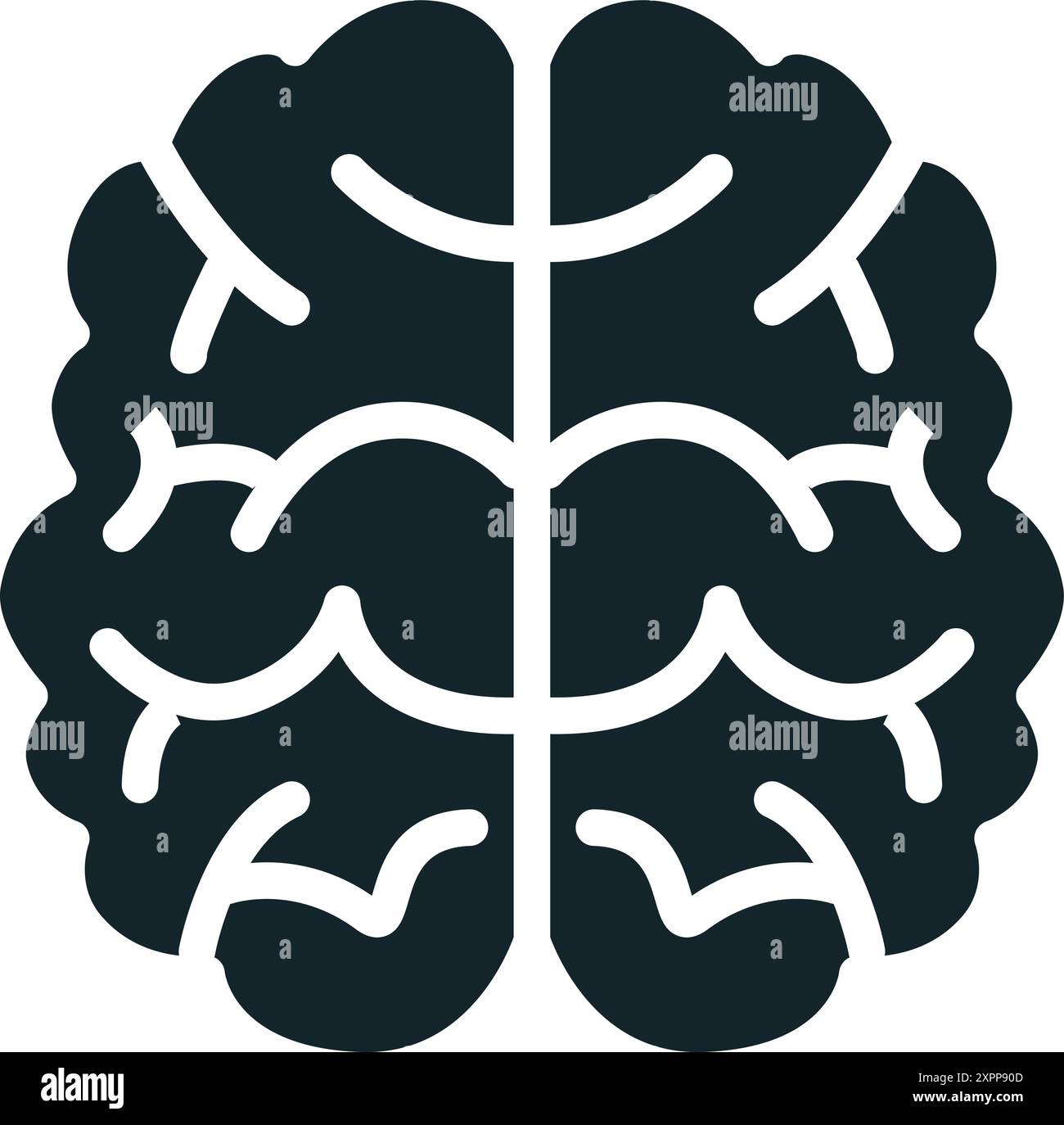 Human brain icon representing thinking process Stock Vector Image & Art ...