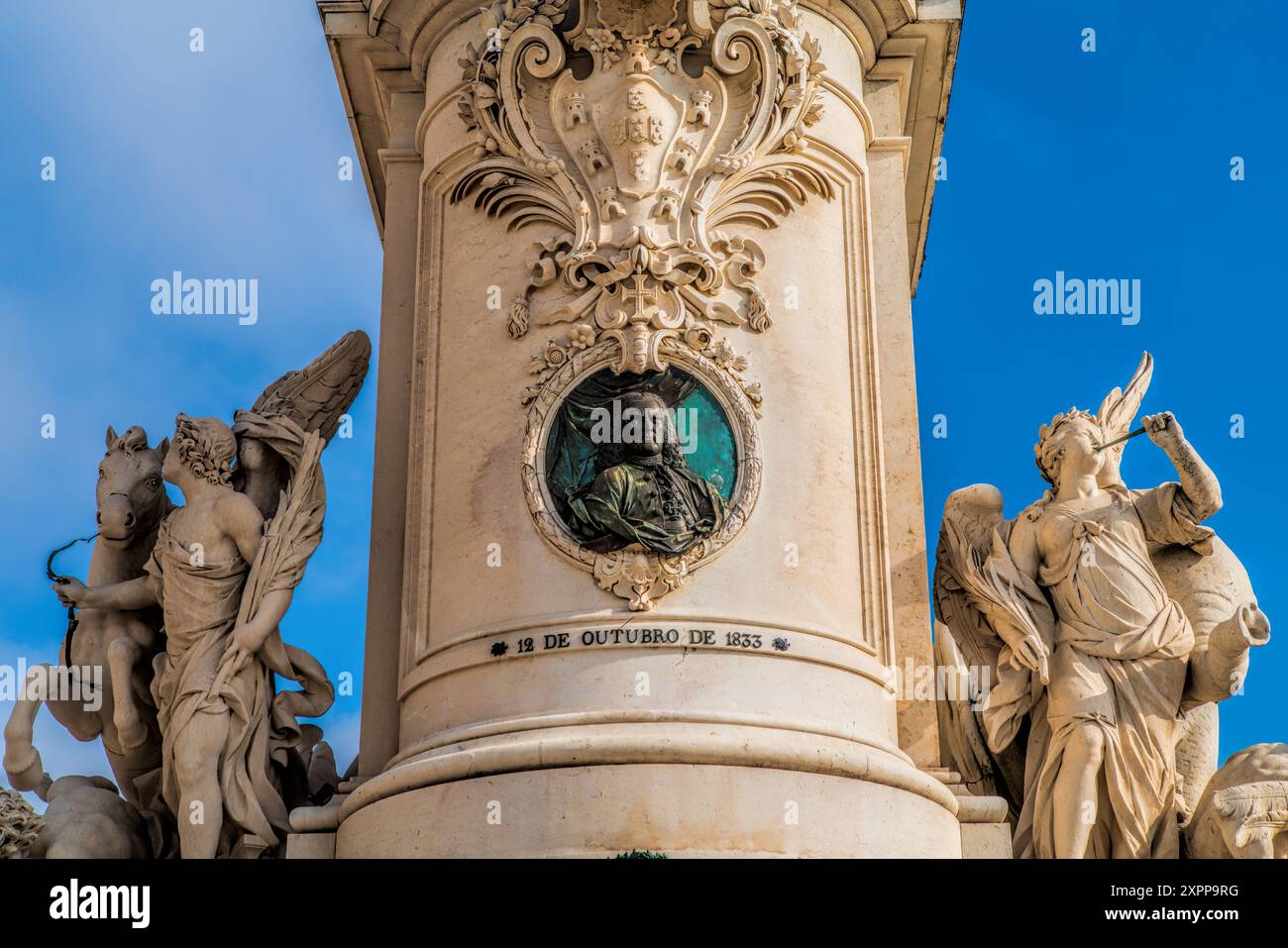 The equestrian bronze statue of King Jose I of Portugal was designed by ...