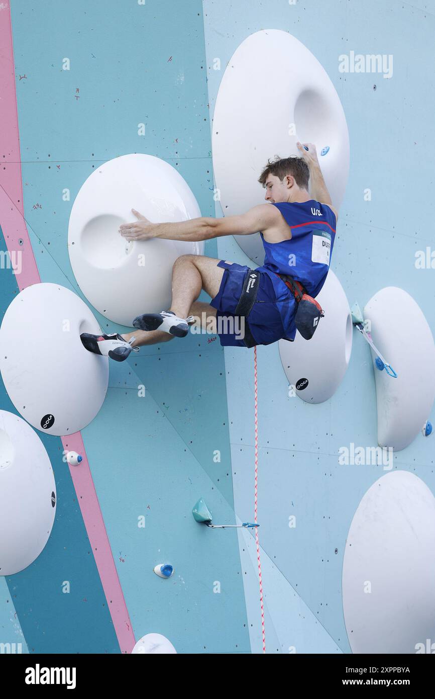 DUFFY Colin of USA Sport Climbing Men's Boulder & Lead, Semifinal Lead ...