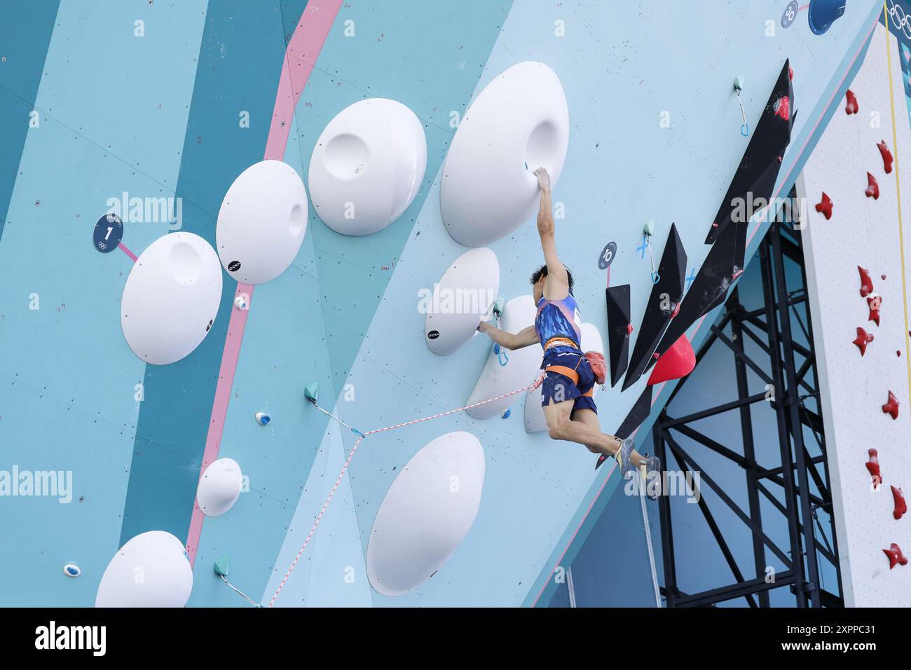 NARASAKI Tomoa of Japan, Sport Climbing Men's Boulder & Lead, Semifinal ...
