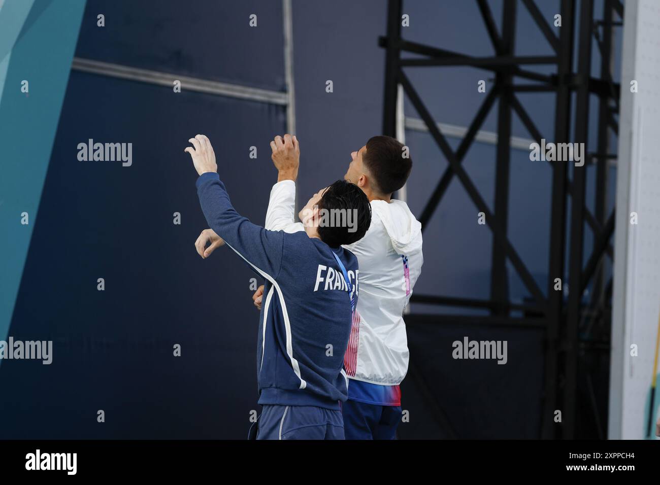 AVEZOU Sam of France JENFT Paul of France Sport Climbing Men's Boulder ...