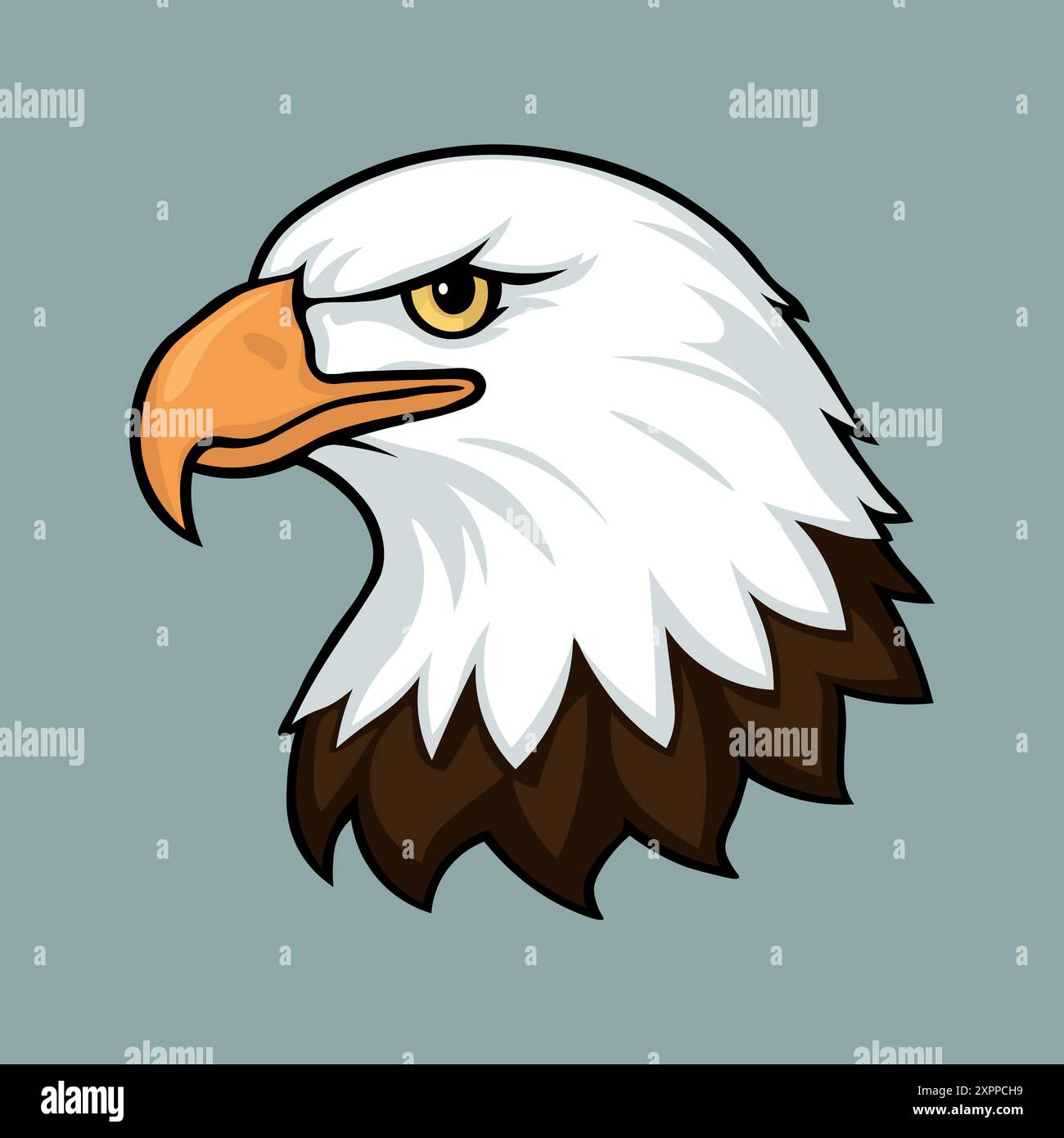 Eagle wildlife illustration hi-res stock photography and images - Alamy