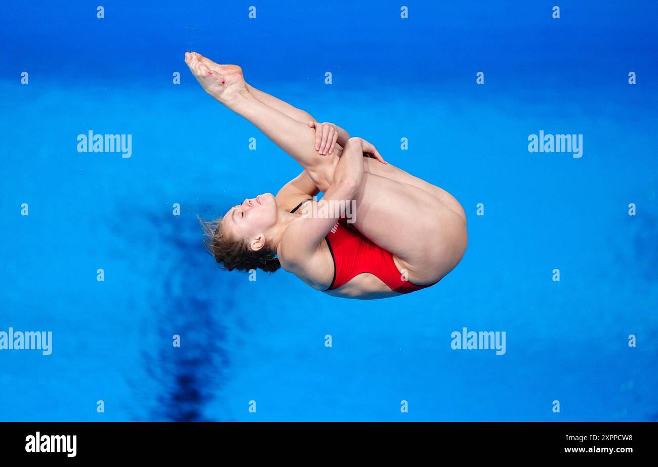 USA's Alison Gibson during the Women's 3m Springboard Preliminary at ...