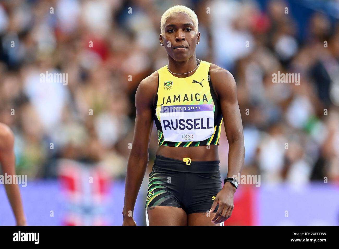 Paris, France. 06th Aug, 2024. Janieve Russell of Jamaica competes ...