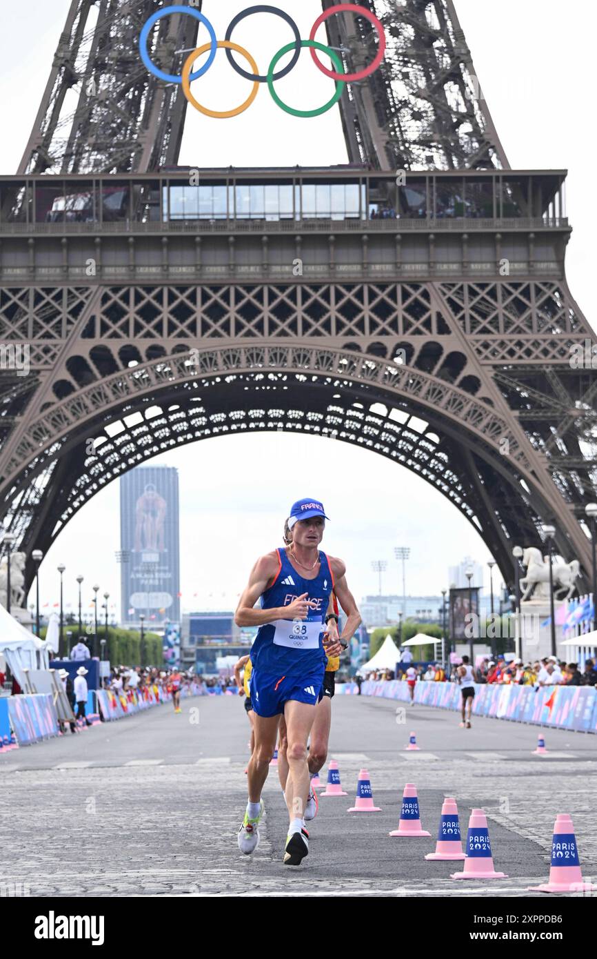 Paris, France. 07th Aug, 2024. Aurelien Quinion ( FRA ), Athletics ...