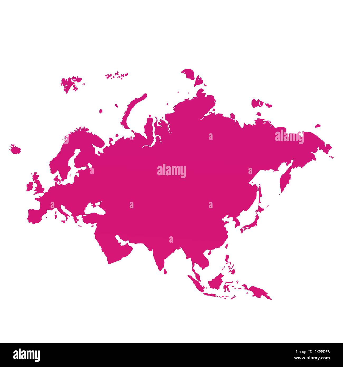 Map of Eurasia, sign silhouette. World Map Globe. Vector Illustration ...