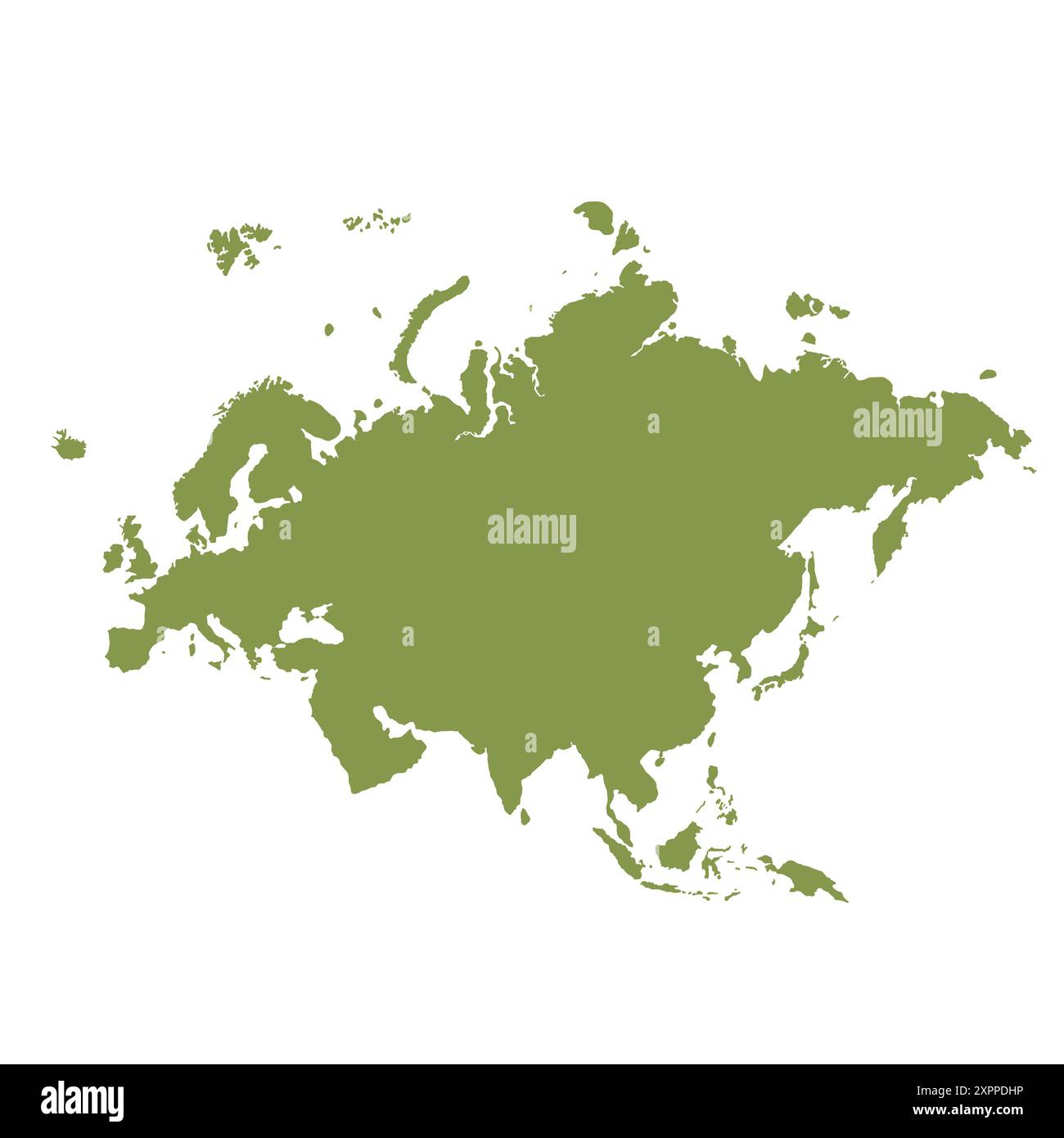 Map of Eurasia, sign silhouette. World Map Globe. Vector Illustration ...