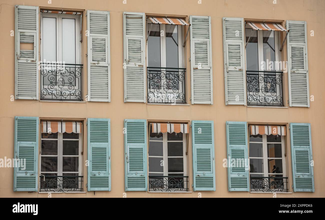 Window front of a house in Nice, France Stock Photo - Alamy