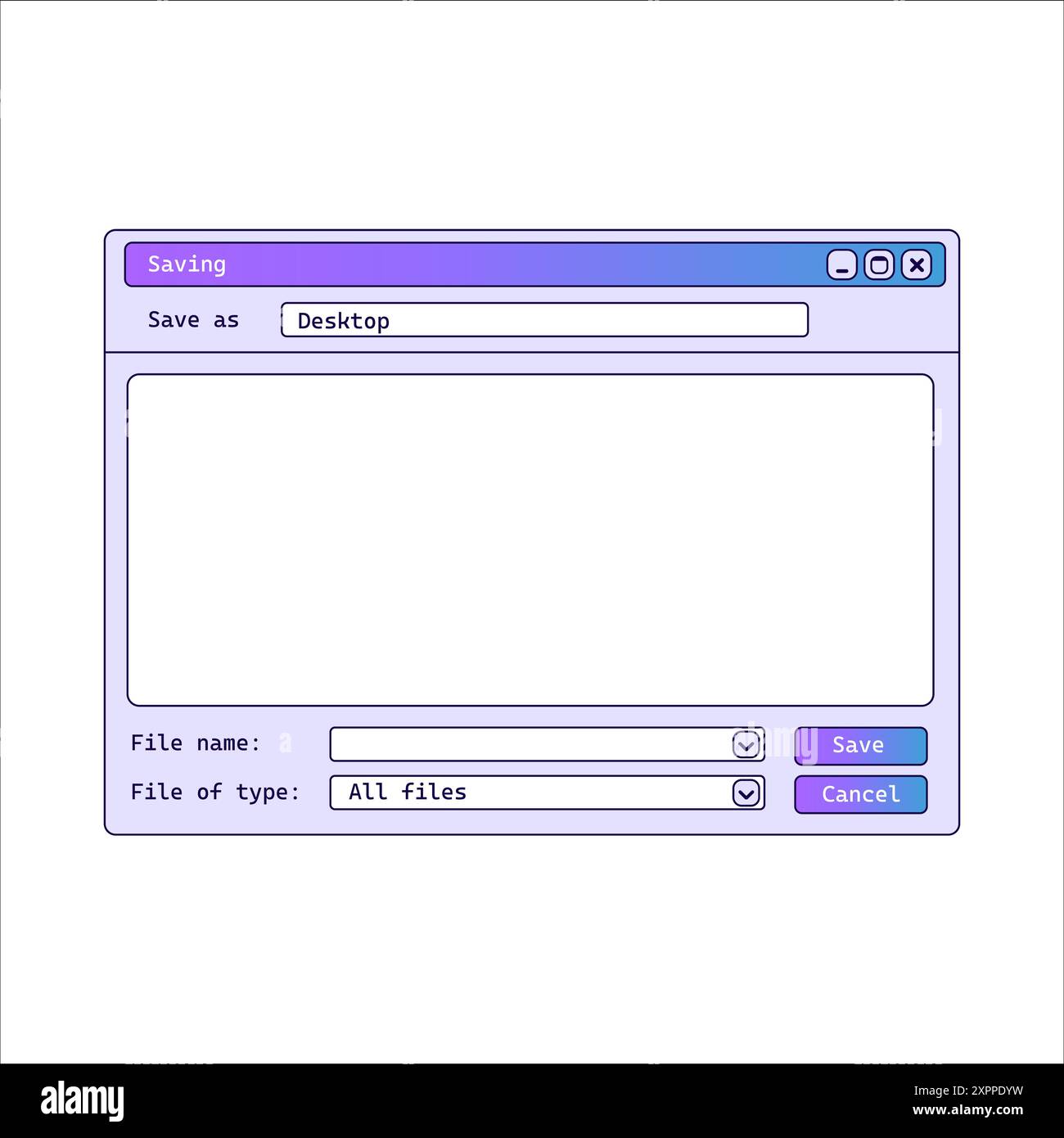 Old file explorer application with gradient Stock Vector Image & Art ...