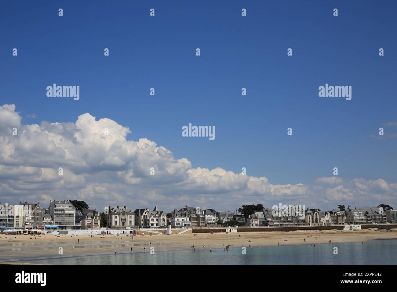 View towards Promenade de la Plage and Grande Plage from the port ...