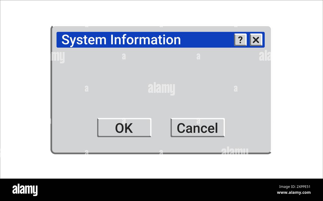 System message in retro hi-res stock photography and images - Alamy