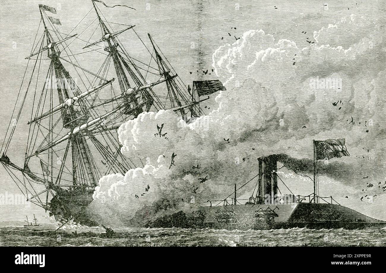 The USS Cumberland was sunk by the CSS Virginia, formerly the USS ...