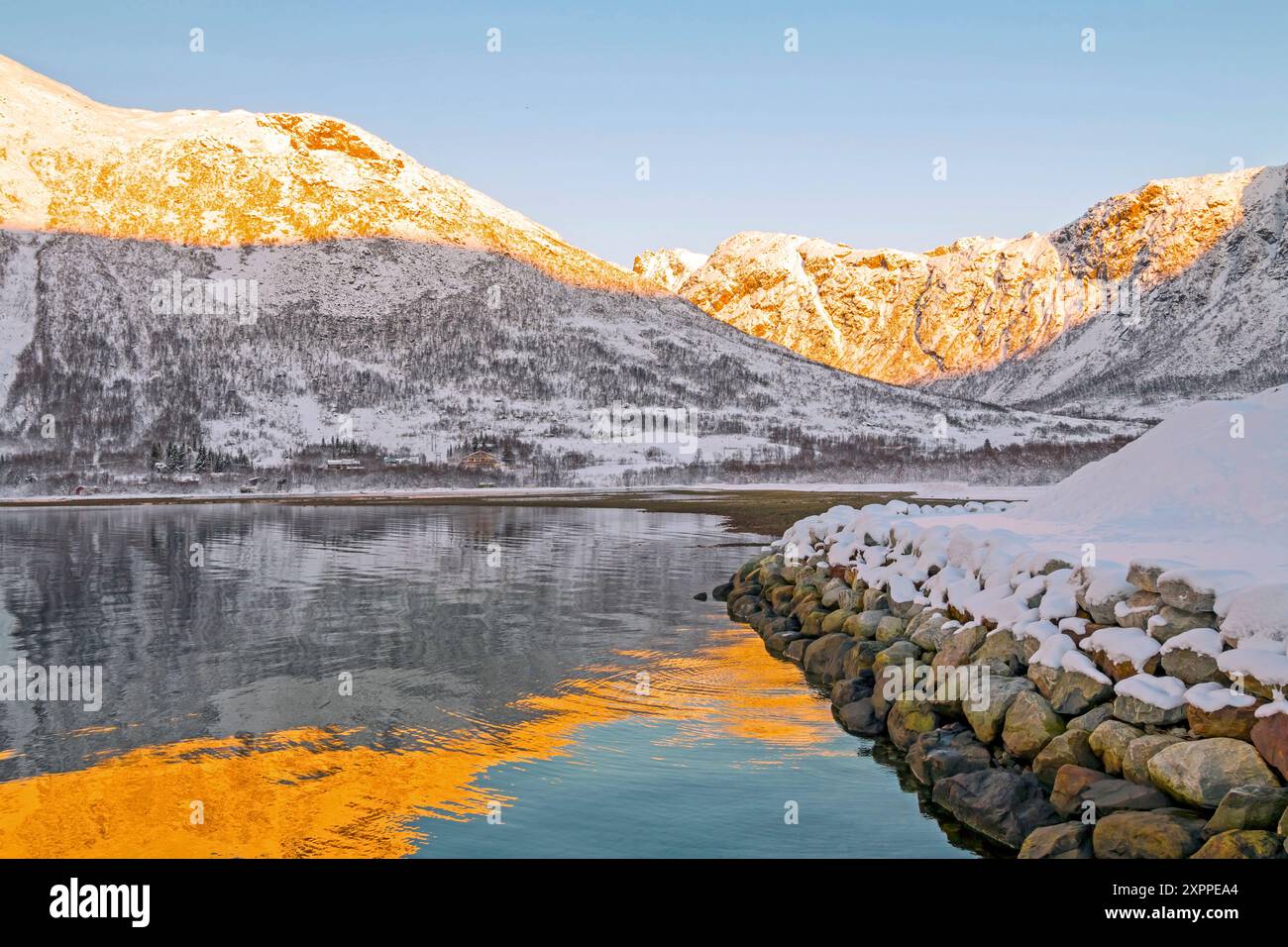 Landscape in Tromso coasts. Norway Stock Photo - Alamy