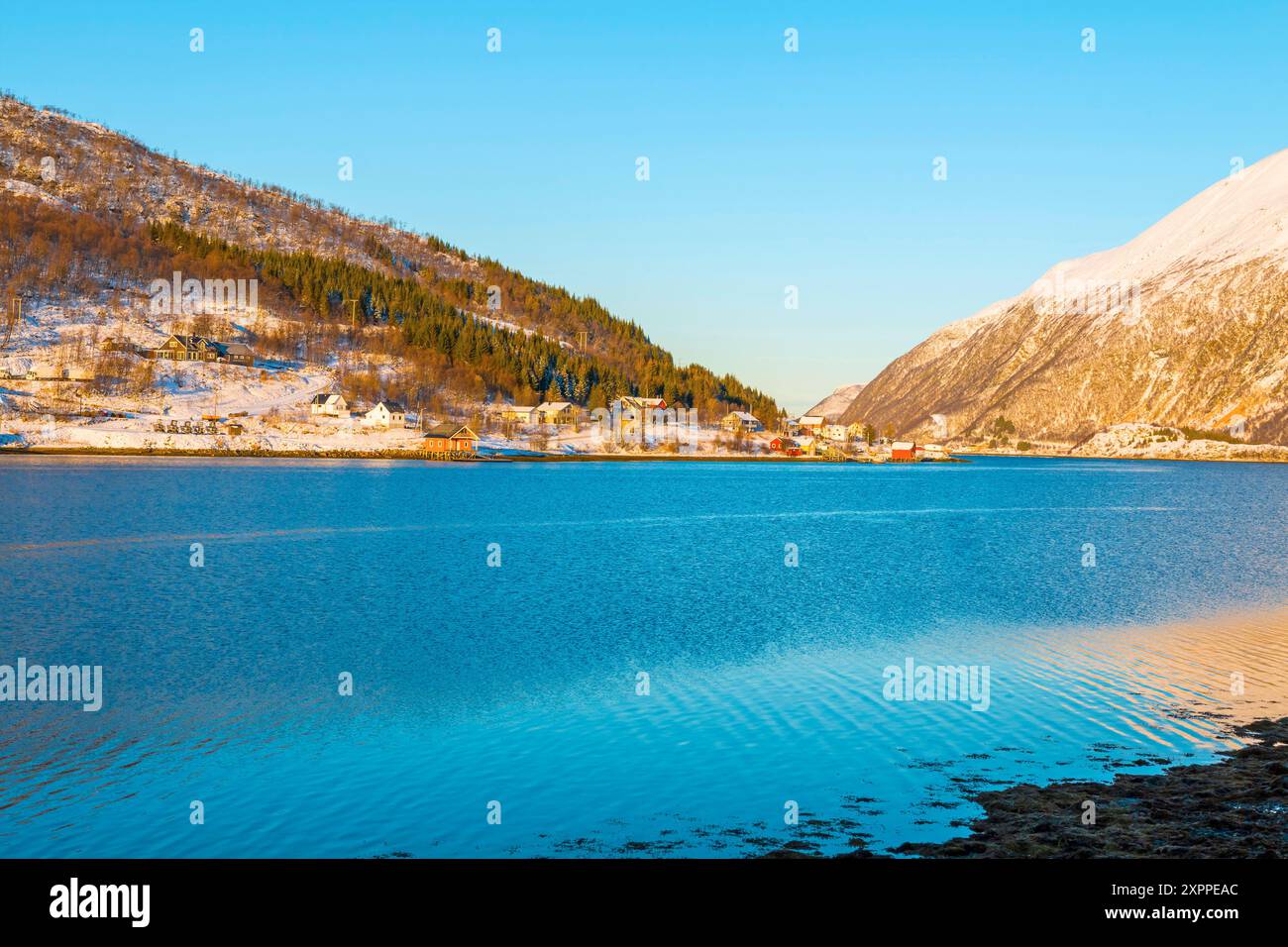 Landscape in Tromso coasts. Norway Stock Photo - Alamy