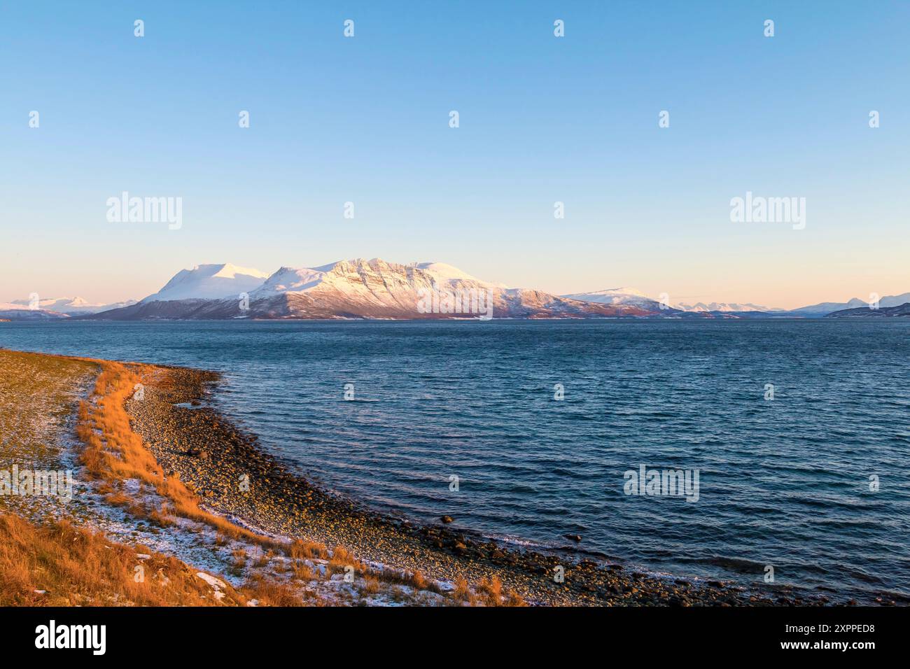 Landscape in Tromso coasts. Norway Stock Photo - Alamy