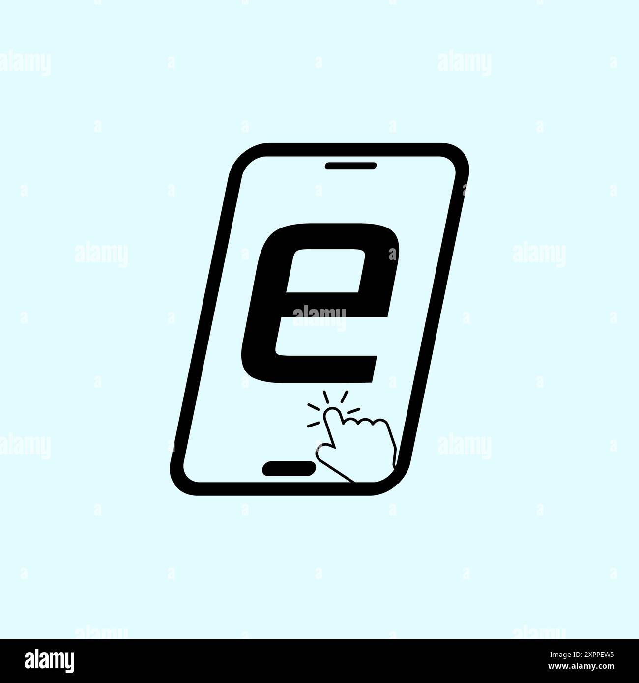 The Art of Designing an E-commerce Brand Letter Logo E Stock Photo - Alamy