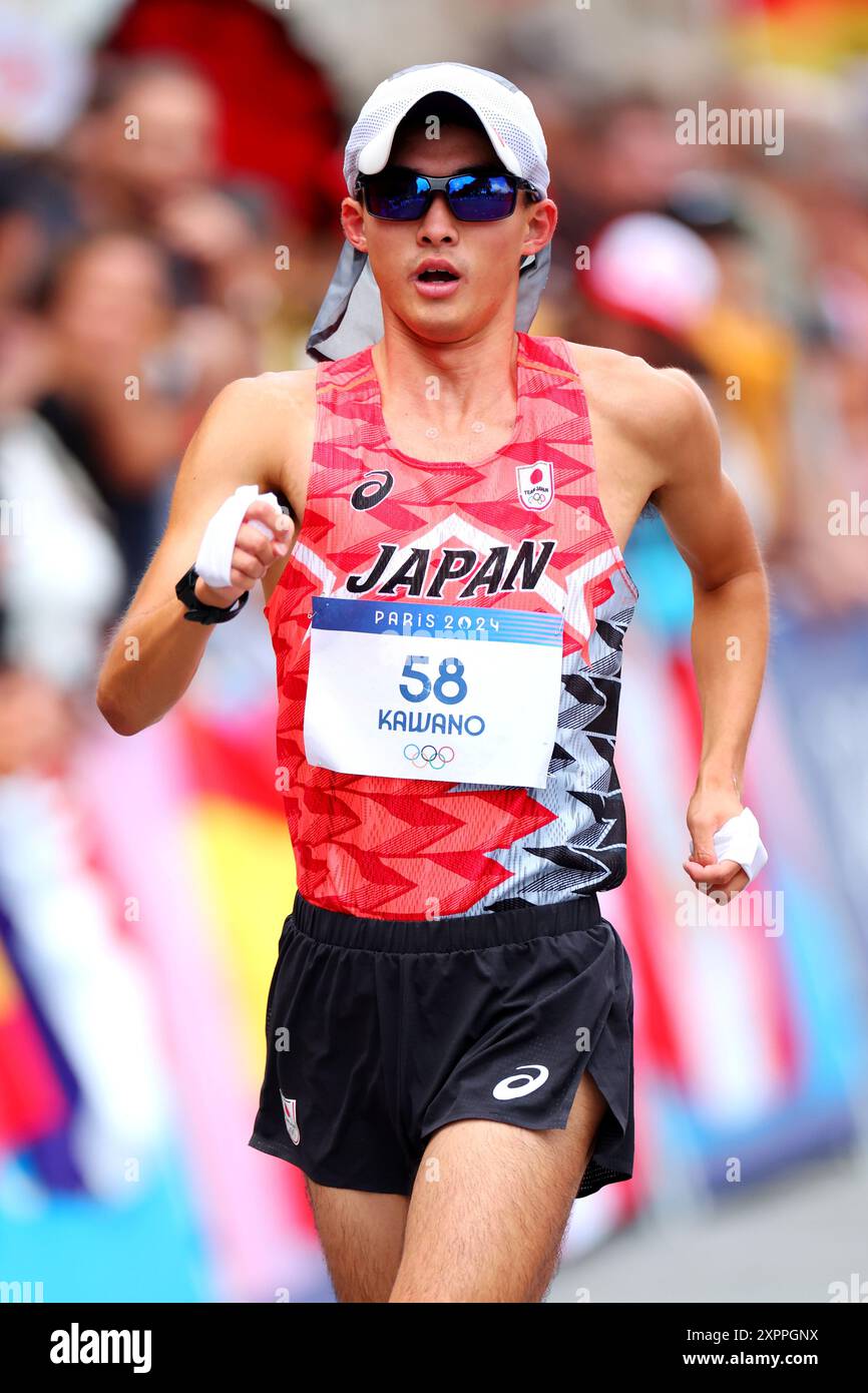 Paris, France. 7th Aug, 2024. Masatora Kawano (JPN) Race Walk : Mixed ...
