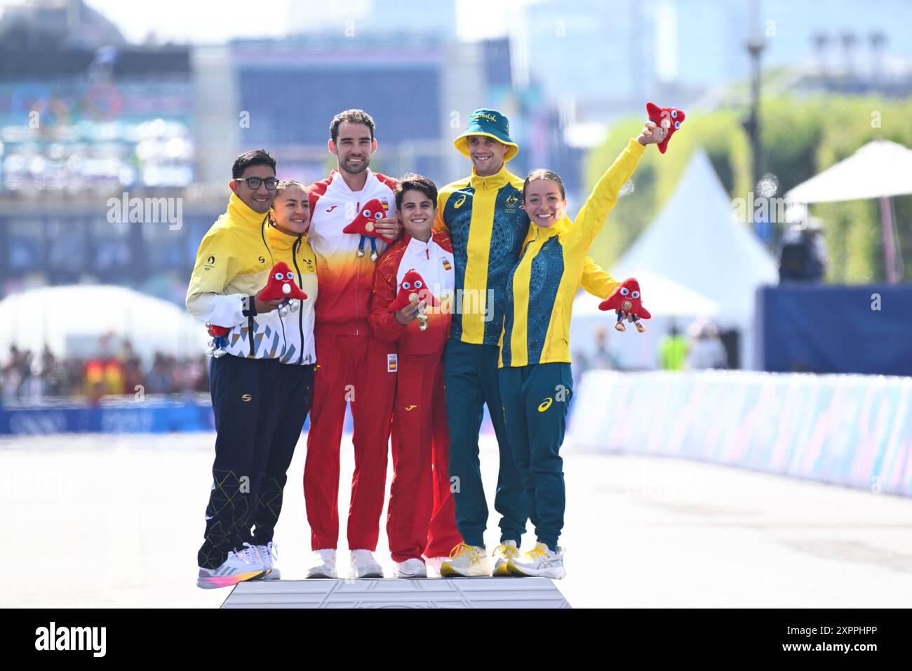 Brian Daniel Pintado, Glenda Morejon of Ecuador Silver medal, Maria ...