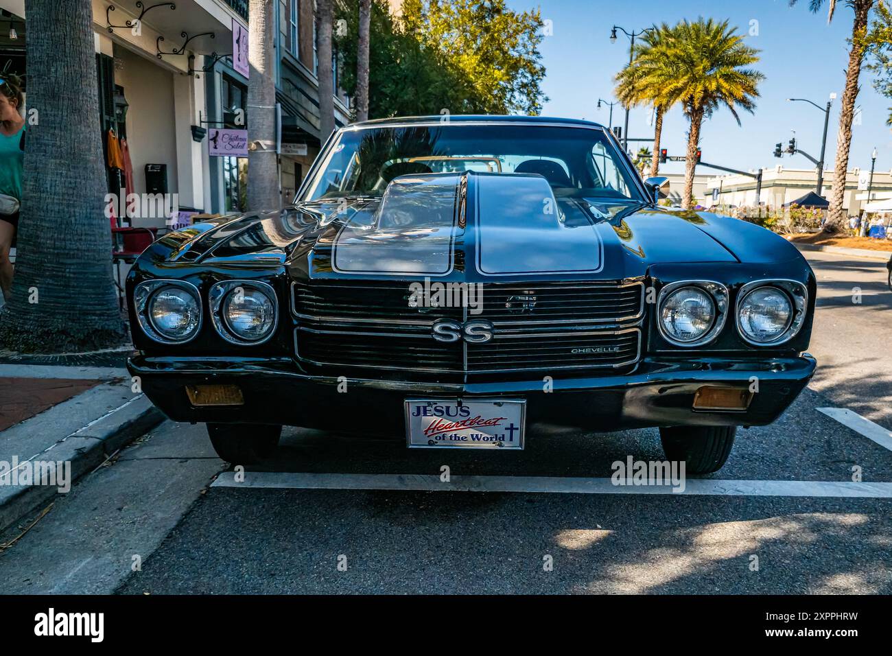 Gulfport, MS - October 01, 2023: High perspective front view of a 1970 ...