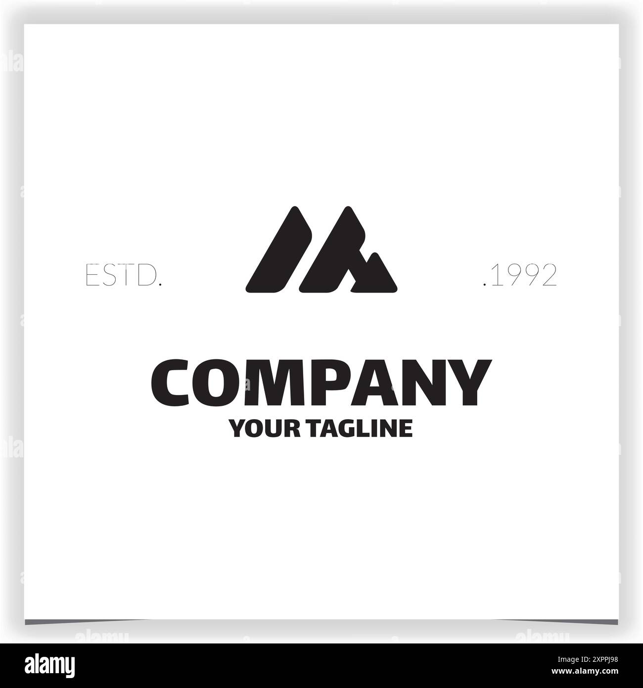Am minimal logo design hi-res stock photography and images - Alamy