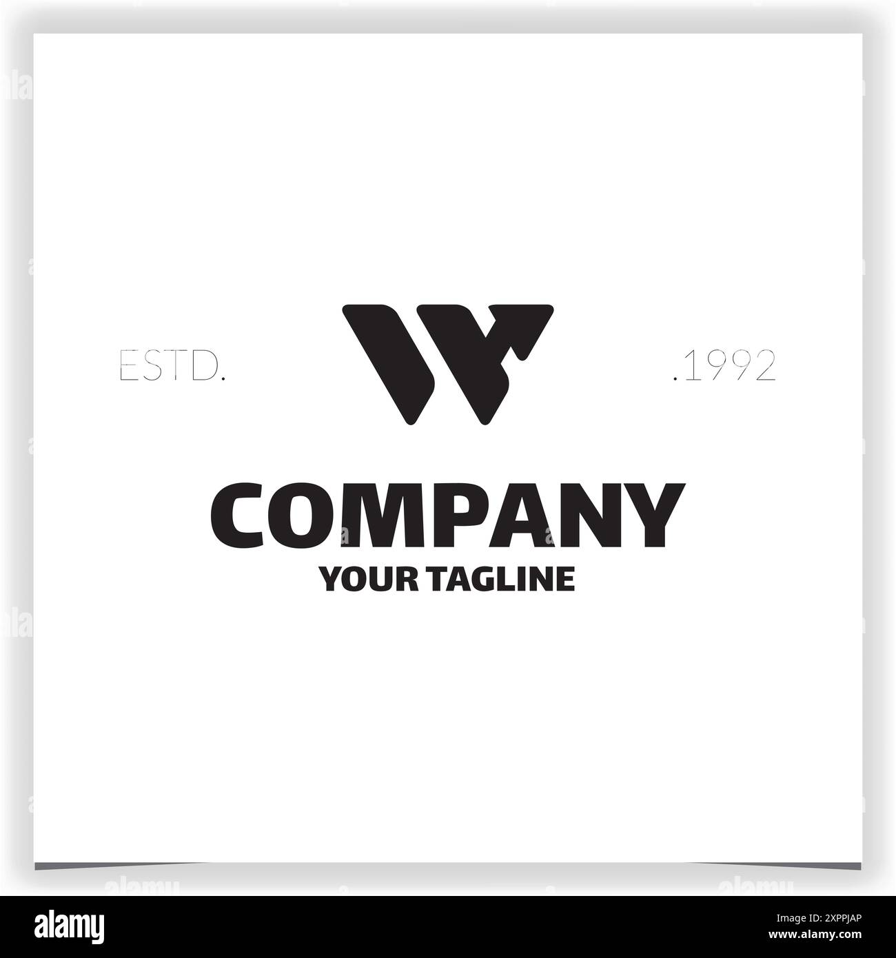 Letter wa logo design vector design template Stock Vector Image & Art ...