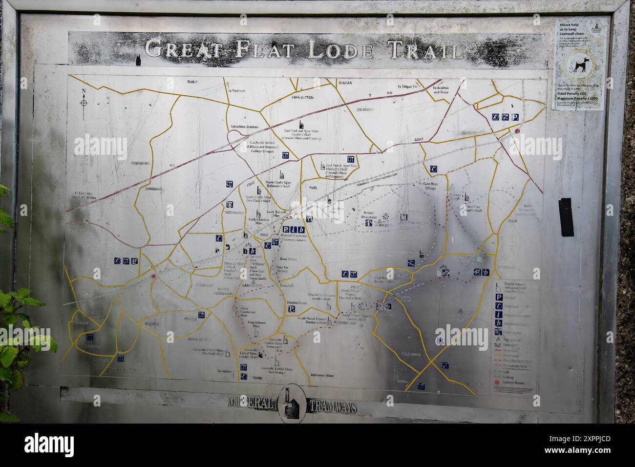 The great flat lode trail map hi-res stock photography and images - Alamy