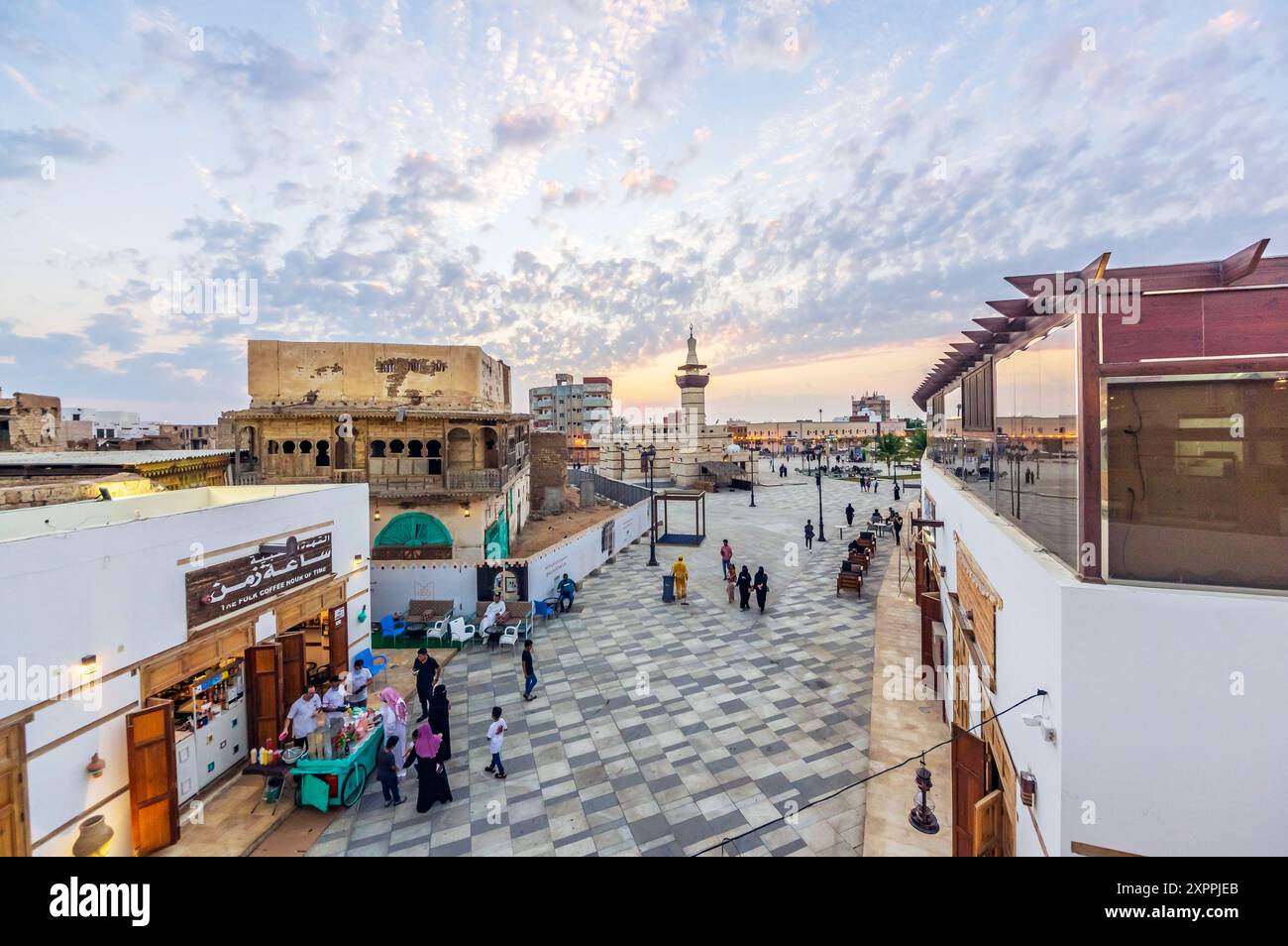 View of the old town of Yanbuʿ al-Bahr, also known as Yanbu, Yambo, or ...