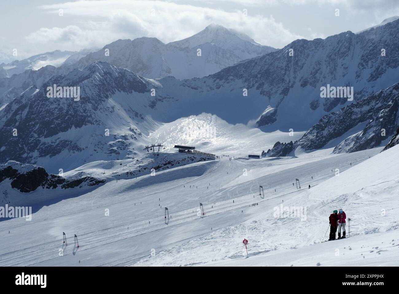 Glacier ski area, Stubai Valley, Tyrol, Austria Stock Photo - Alamy