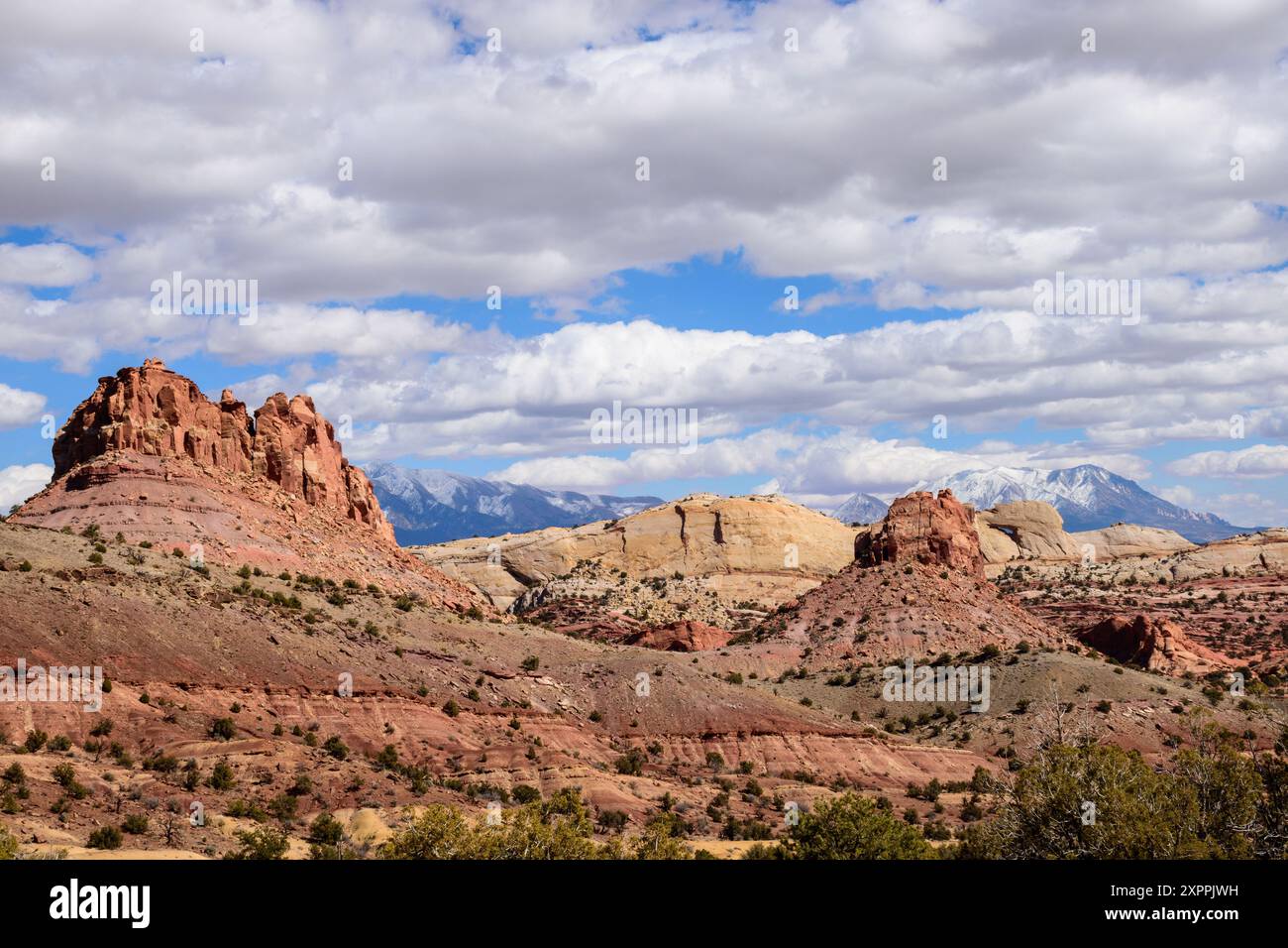 A stunning panoramic view of Capitol Reef National Park's Waterpocket ...