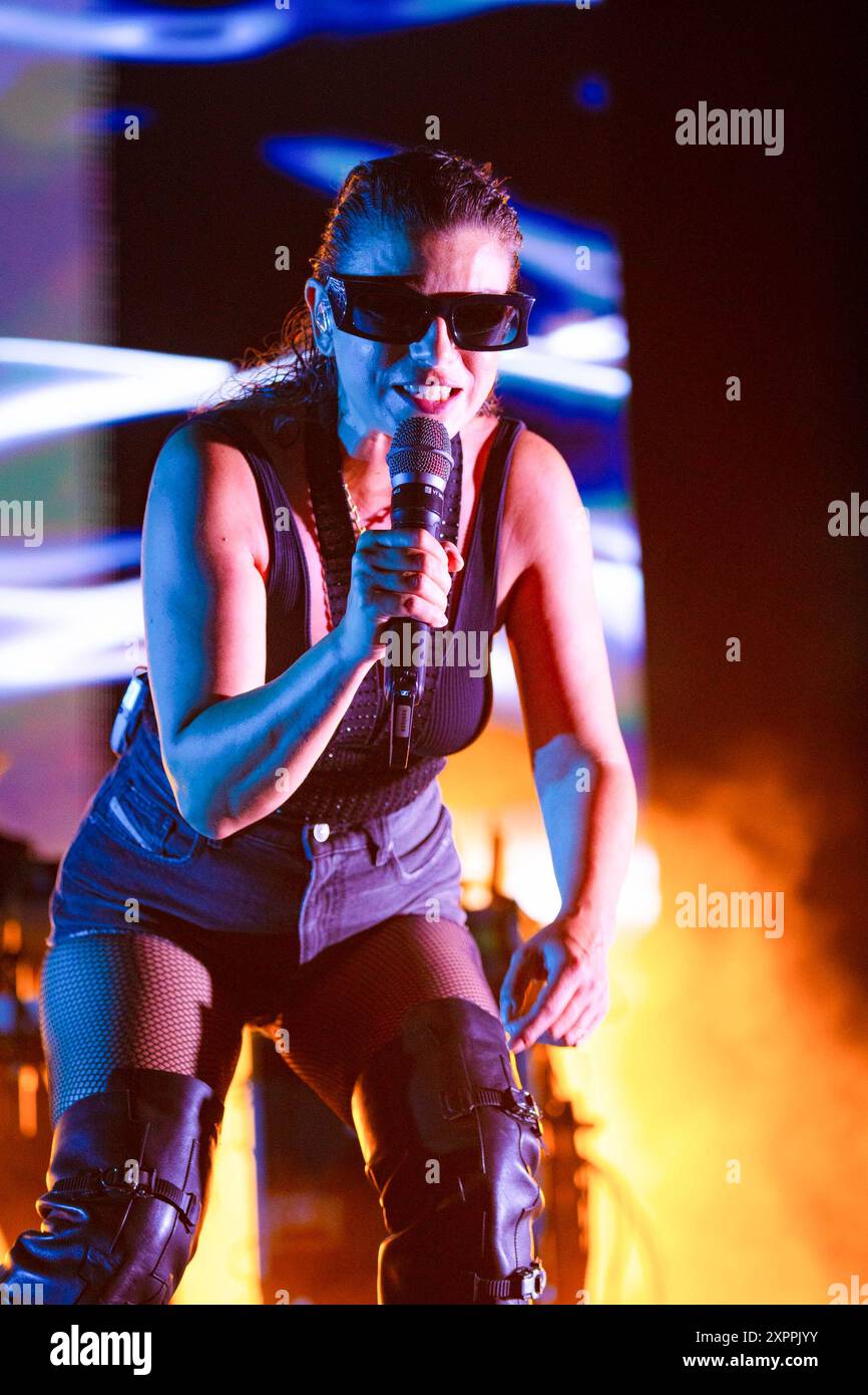 Italian singer Emma (Emanuela Marrone) performs live at Arena dei pini ...