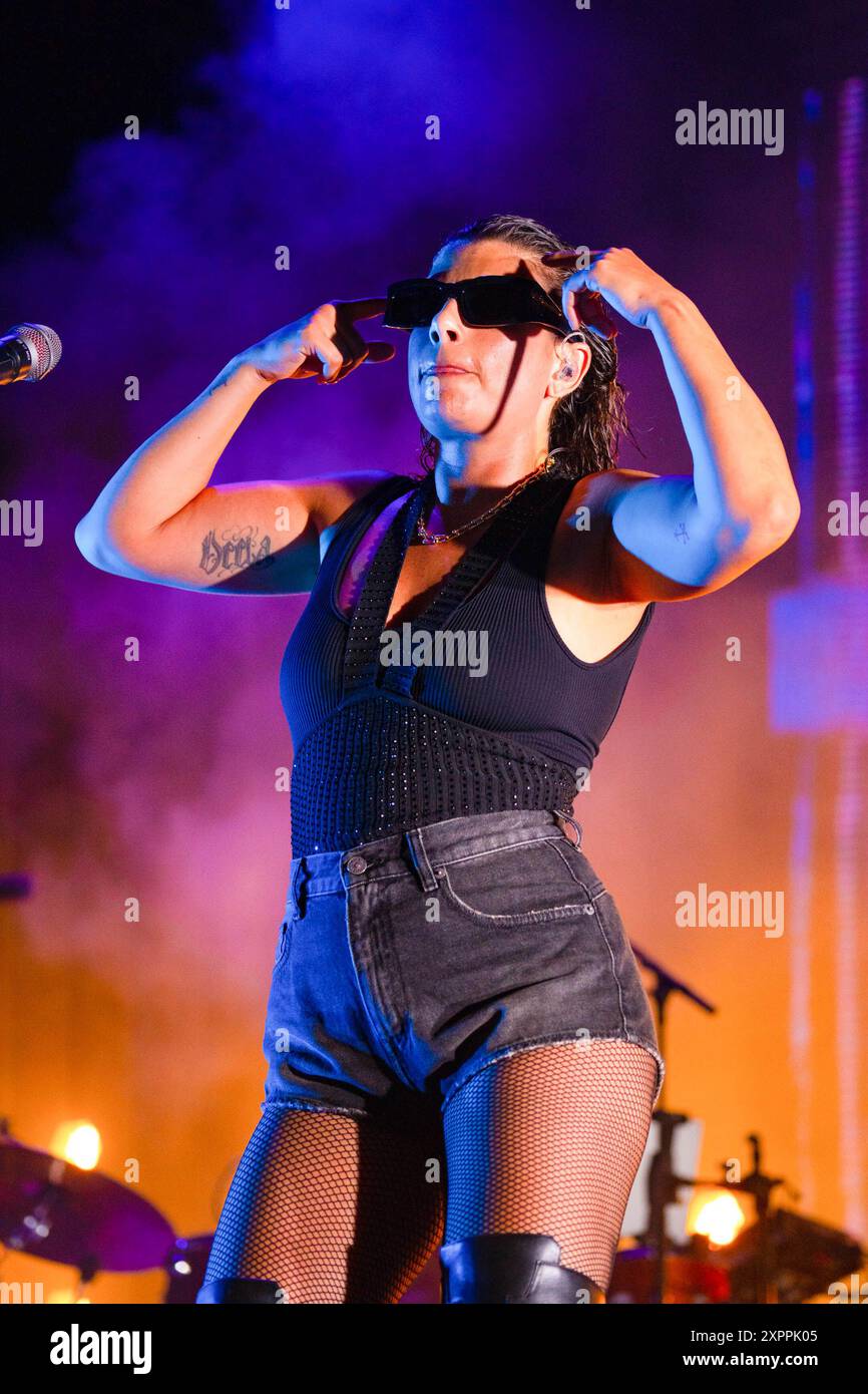 Italian singer Emma (Emanuela Marrone) performs live at Arena dei pini ...