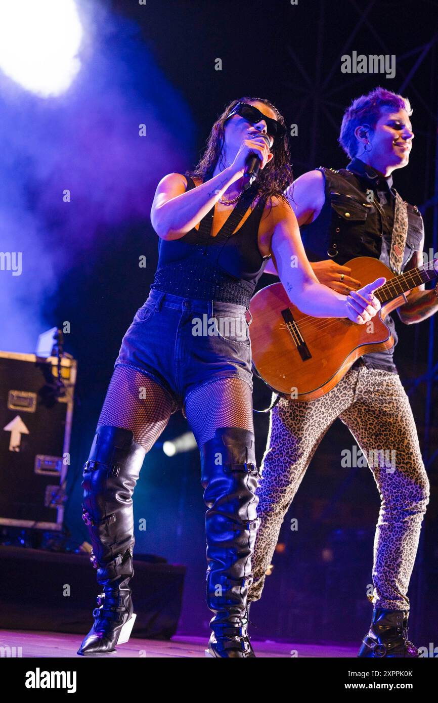 Italian singer Emma (Emanuela Marrone) performs live at Arena dei pini ...