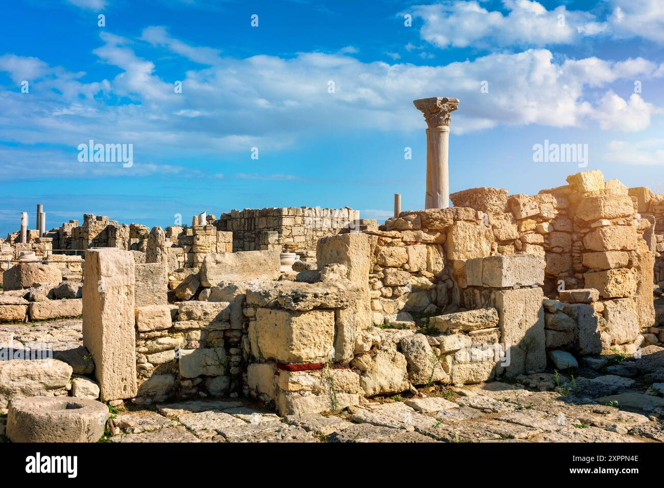 Κourion ancient ruins of the ancient city. Achilles' House Kourio ...