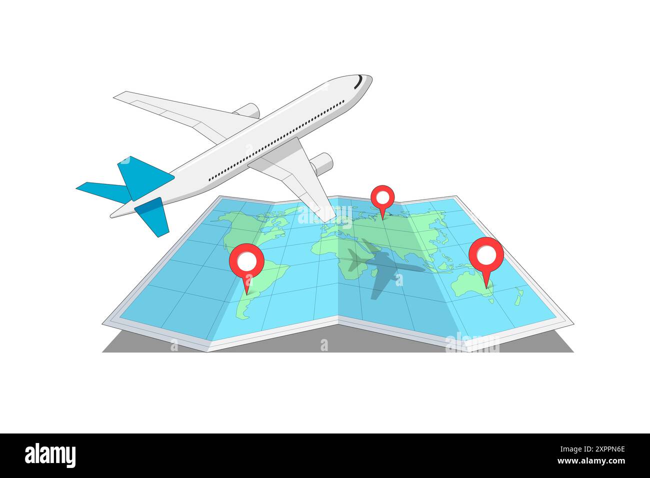 Long haul passenger aircraft Stock Vector Images - Alamy