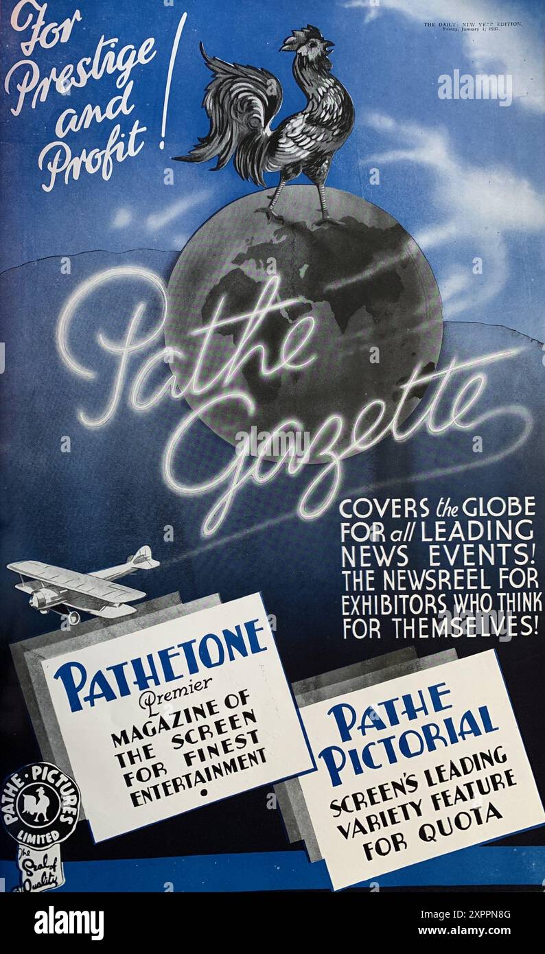 Newsreels 1930s hi-res stock photography and images - Alamy