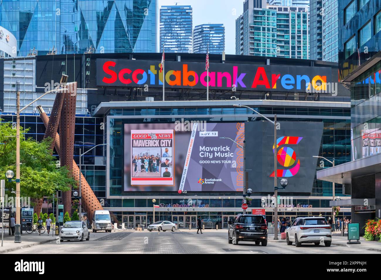 Toronto, Canada - August 5, 2024: Facade and building entrance of the ...