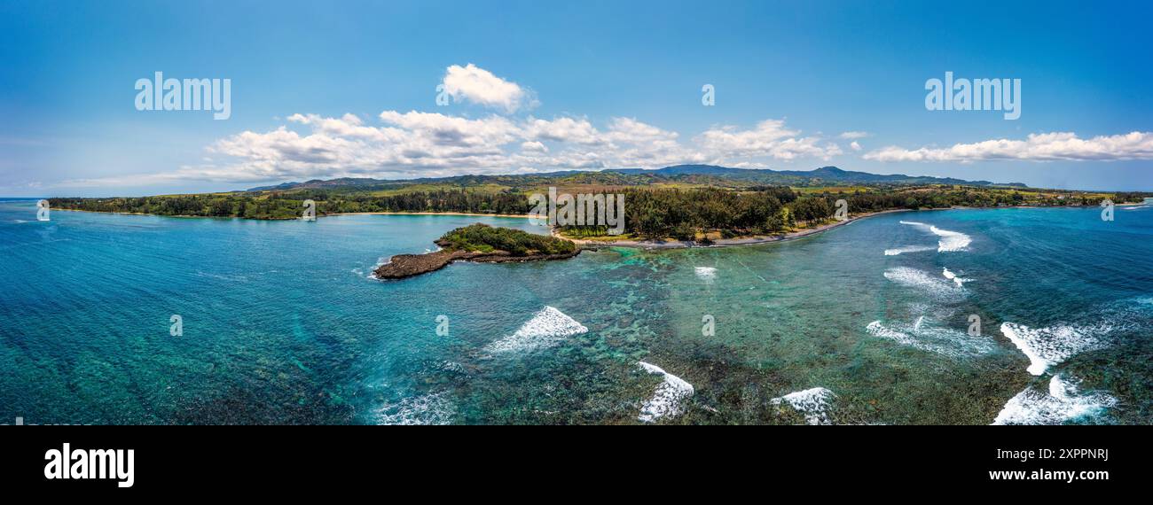 View of Baie du Cap from Maconde Viewpoint, Savanne District, Mauritius ...